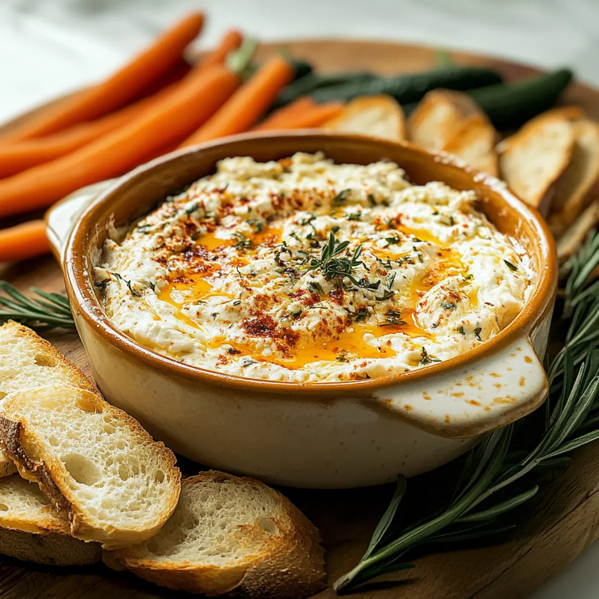 Irresistible Boursin Dip with Hot Honey for a Delicious Bite