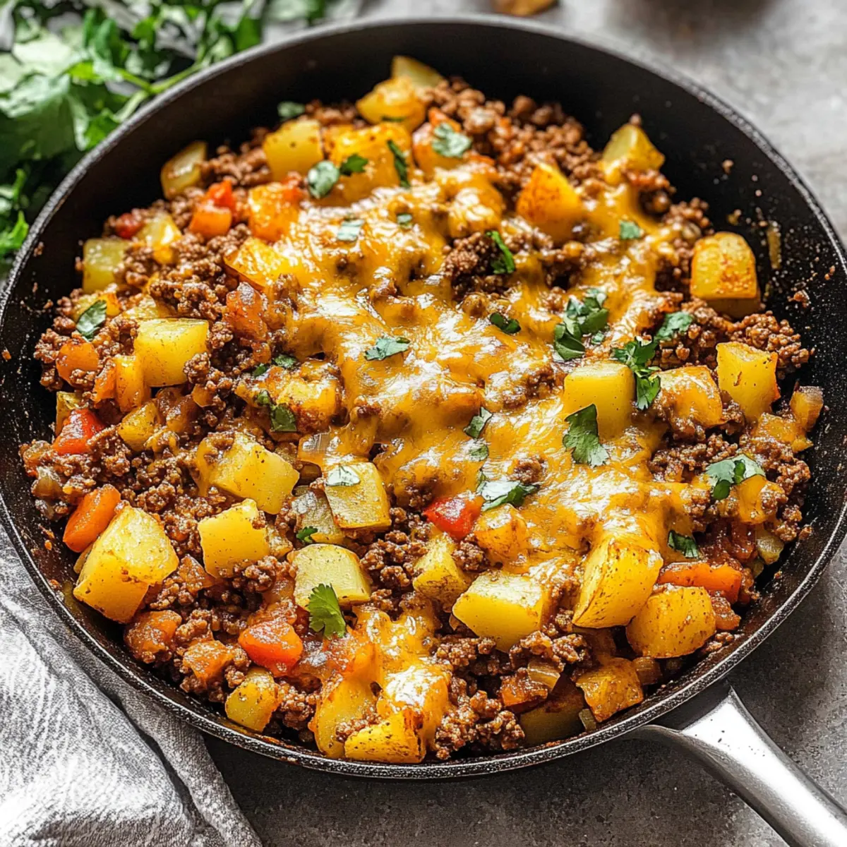 Ultimate Ground Beef and Potato Skillet: Delicious One-Pot Meal