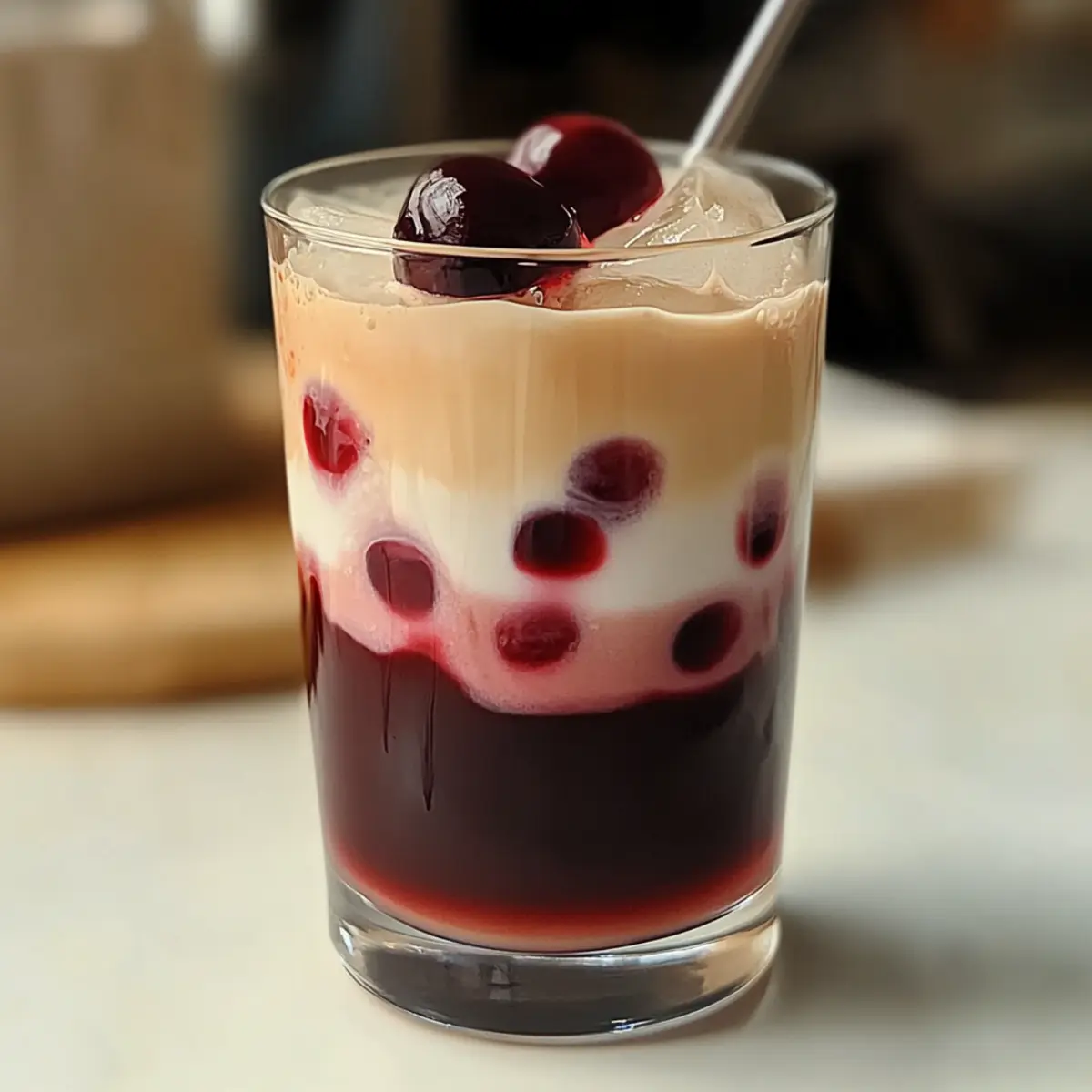 Irresistible Cherry Vanilla Iced Latte: A Delicious Delight